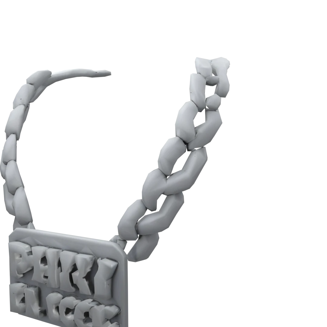 Cuban Link Necklace - Clothes for Roblox 3D by Zapex