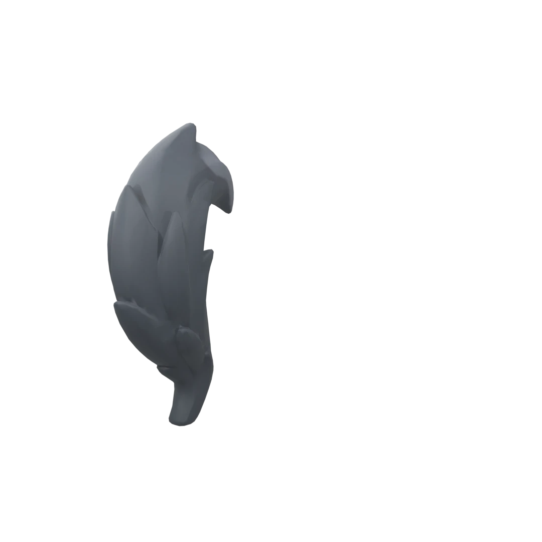 Black wolf tail - Clothes for Roblox 3D by MrsL KungPowChiKN