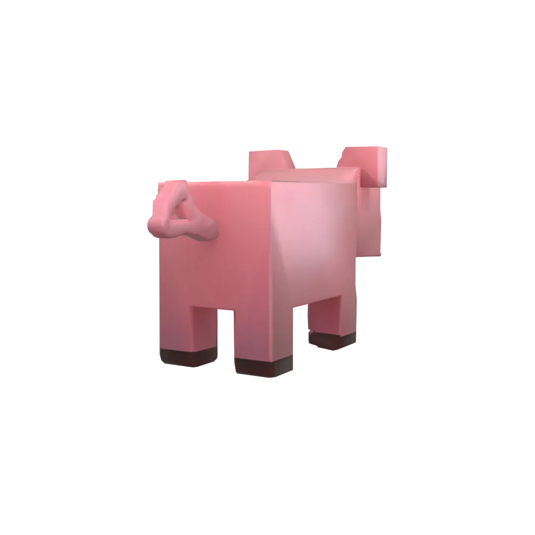 Minecraft Pig Lying - Clothes for Roblox 3D by lowkey