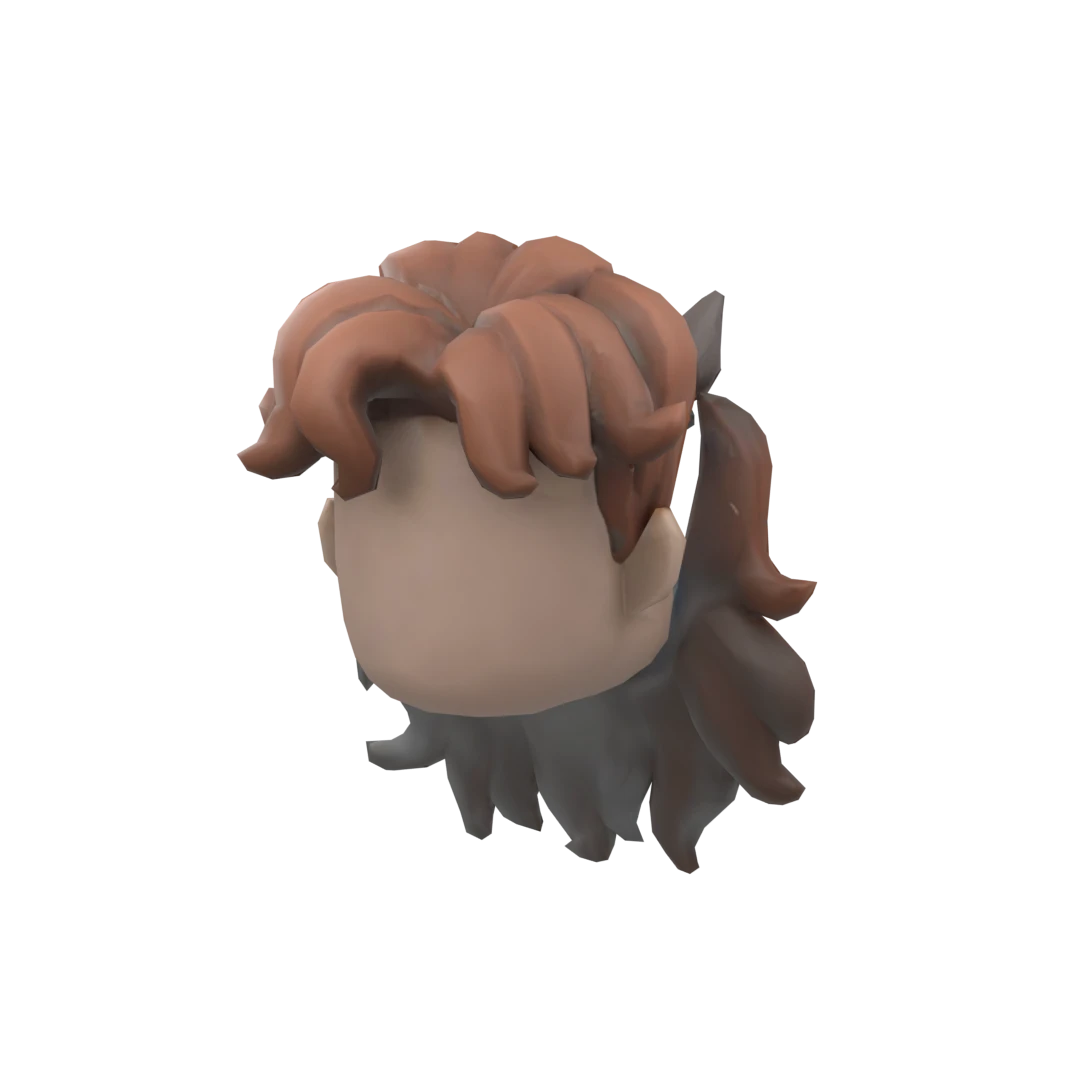 Curly Mullet Hair - Clothes for Roblox 3D by Melire Exe