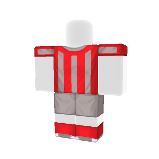 Red Soccer Uniform - Skin for Roblox by mosha