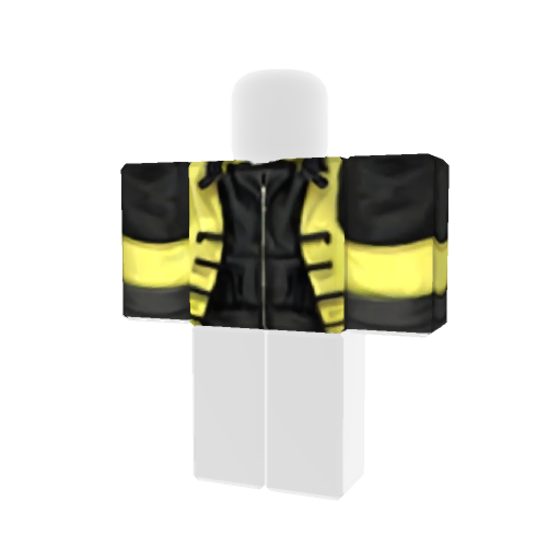 Yellow and black drippy vest jacket 🐝 - Skin for Roblox by Nate Shirtcliffe