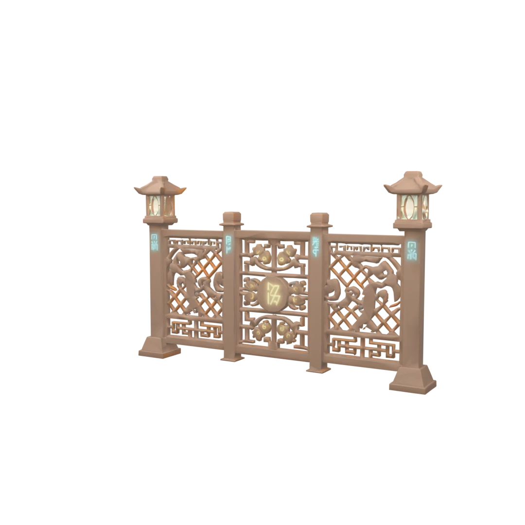 Asian Fence Collection - Clothes for Roblox 3D by Programmer