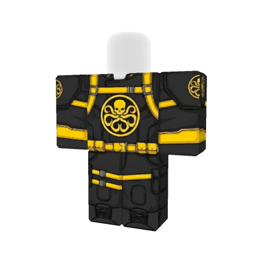 Marvel Hydra black and yellow Leader Uniform - Skin for Roblox by ...