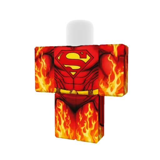 fiery superman suit - Skin for Roblox by Efe Doğar