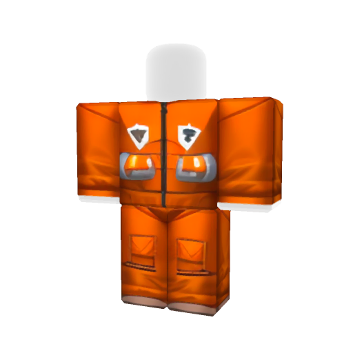 A orange engineer suit - Skin for Roblox by Helton Marroni