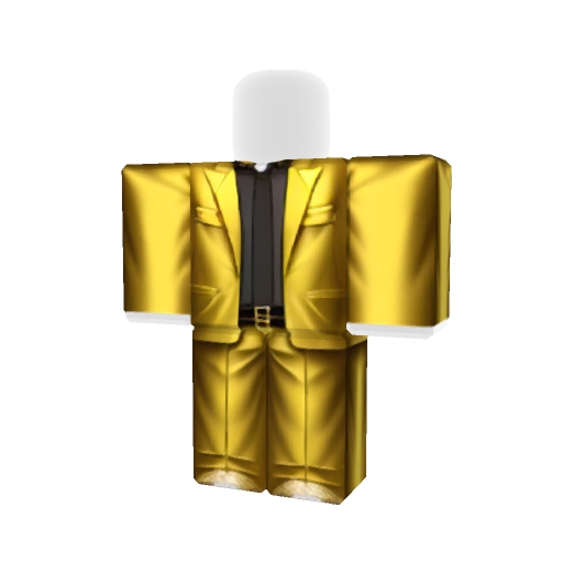 golden jacket and golden pants with some diamonds - Skin for Roblox by ...