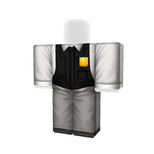 Waiter outfit for a restaurant - Skin for Roblox by violet _boba