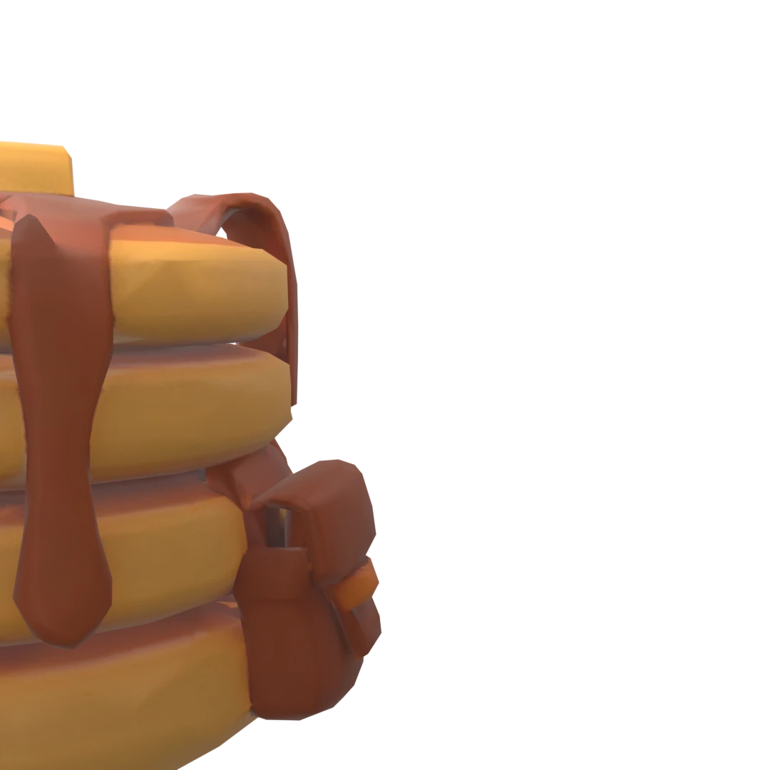 Pancake Backpack Delight - Clothes for Roblox 3D by Marcus Gama