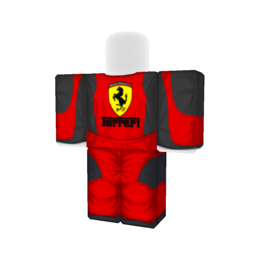Ferrari Racing Suit - Skin for Roblox by 0nxr