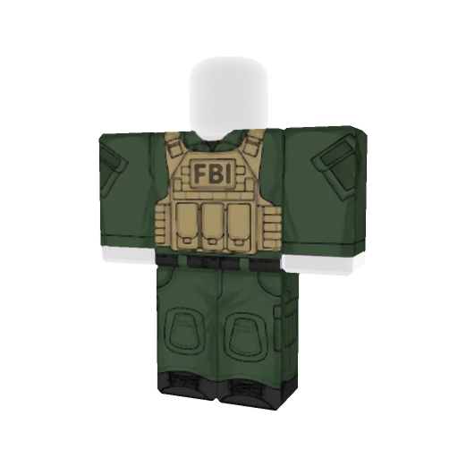 FBI Tactical Uniforms. With the Desert tan vest wi - Skin for Roblox by ...