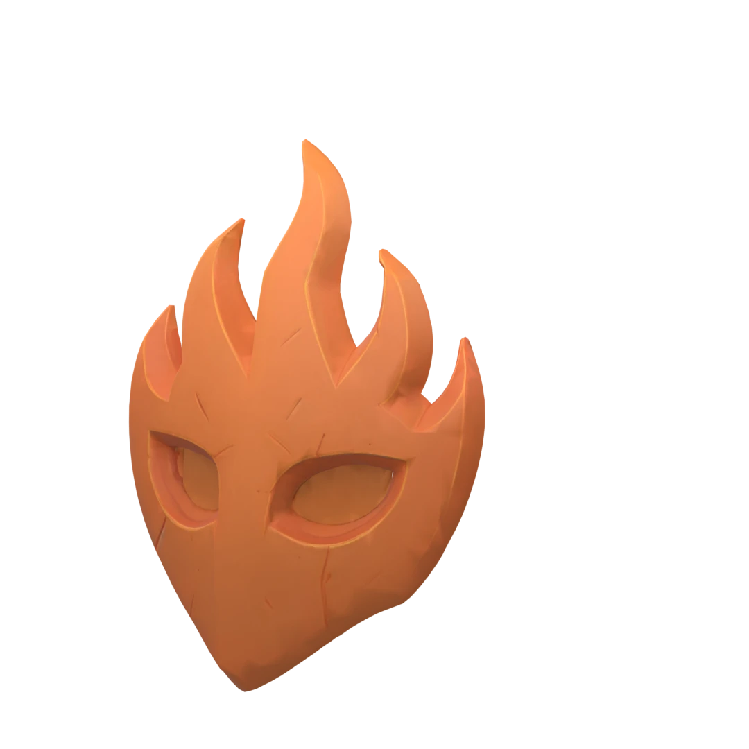 Flame Face Mask - Clothes for Roblox 3D by Gianluca Andrisani