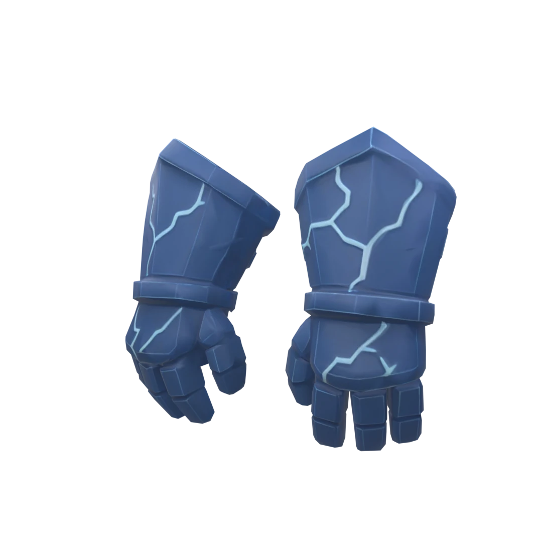 Lightning Gauntlets Blue - Clothes for Roblox 3D by Deleted User
