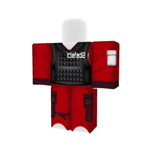 Dark red Leather Tracksuit With Vest - Skin for Roblox by Iclefed2