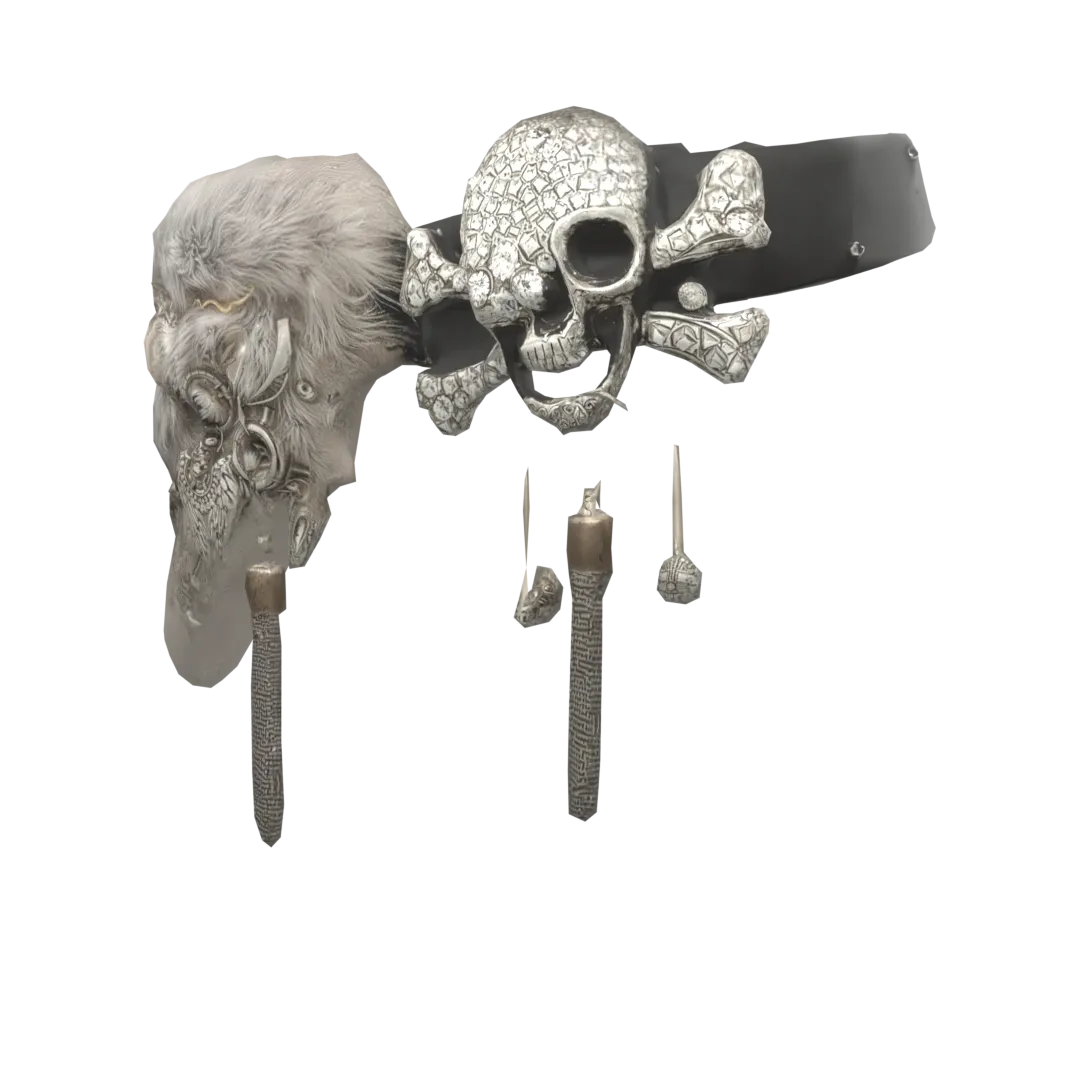 Skull Chain Belt - Clothes for Roblox 3D by Jenna626 gaming