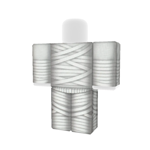 white bandages covering body shirt - Skin for Roblox by jerry hoper