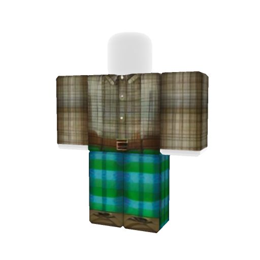 lumberjack flannel shirt, green lumberjack hat, ta - Skin for Roblox by ...