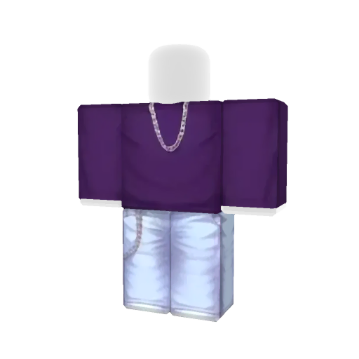 thug street purple with chain - Skin for Roblox by Noah