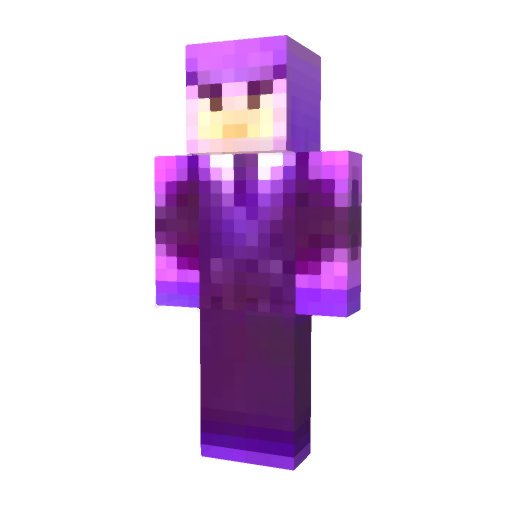 create a purple minecraft skin with minecraft thro - Skin for Minecraft ...