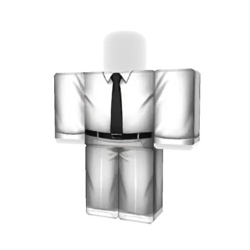 a white shirt with a black tie - Skin for Roblox by Antony