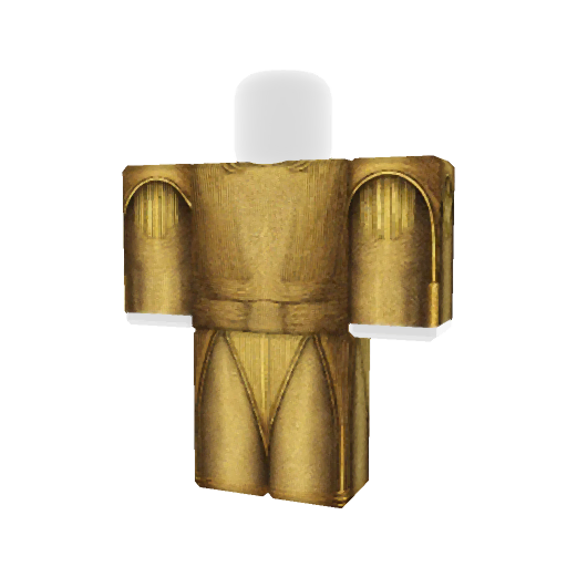 Highly detailed golden Roman gladiator armor, intr - Skin for Roblox by ...