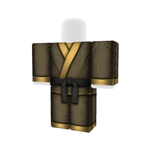 Karate Kimono Black And Gold - Skin for Roblox by the best kat player