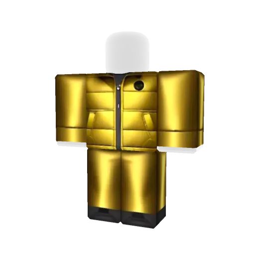 Golden streetwear puffer jacket - Skin for Roblox by Kadima Mutombo ...