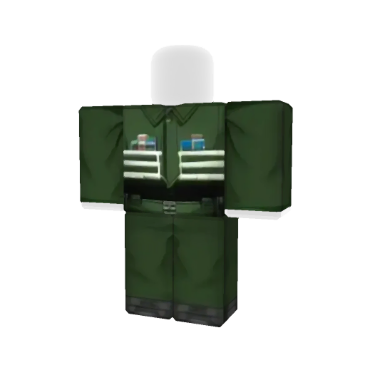 Green military uniform whit a bulletproof vest - Skin for Roblox by ...