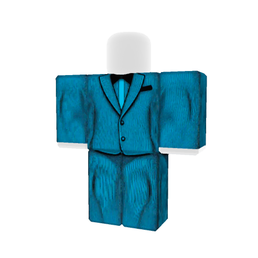 A neon blue tuxedo with the color scheme of neon b - Skin for Roblox by ...