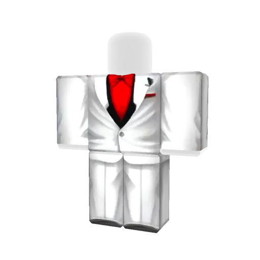 White tuxedo with red tie - Skin for Roblox by connor