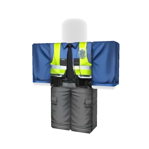 NYPD Traffic Police Uniform With Blue Shirt and Tr - Skin for Roblox by Official Monke