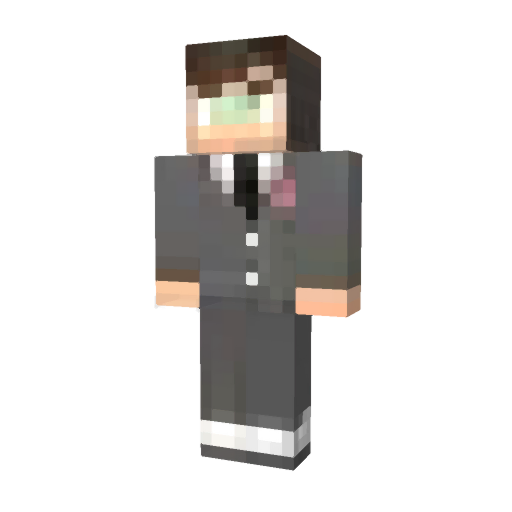 gray corpse man with messy hair wearing a suit - Skin for Minecraft by ...