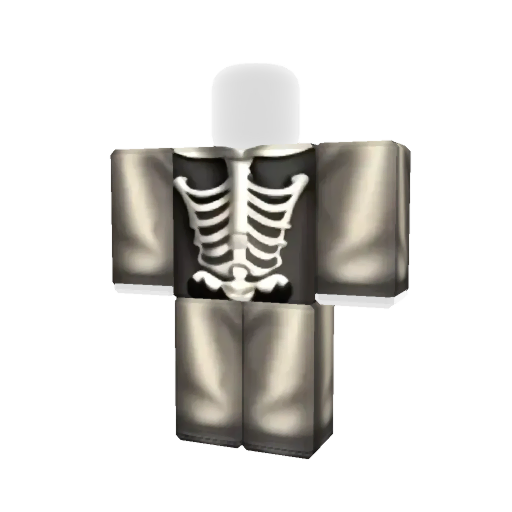 a cool shirt with bone on the back and roblox logo - Skin for Roblox by ...