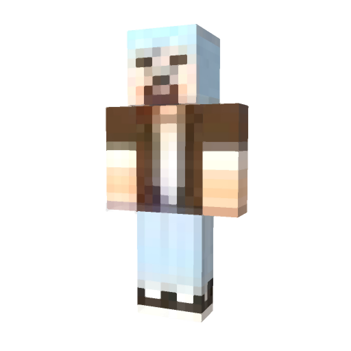 generate me a male wide skin that has: light blue - Skin for Minecraft ...