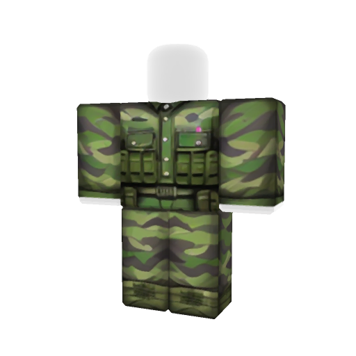 Green camo uniform military - Skin for Roblox by dzena