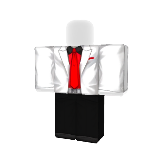 White tuxedo with red tie - Skin for Roblox by jared ares