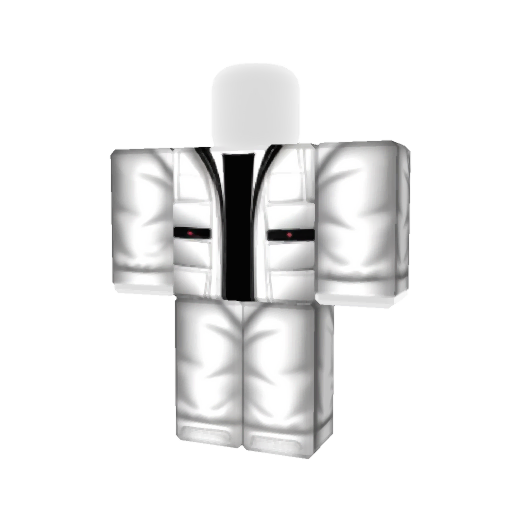 middle part open all white jacket that lloks like - Skin for Roblox by ...