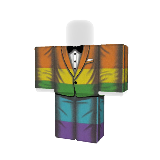 rainbow tuxedo - Skin for Roblox by Trent Anderson