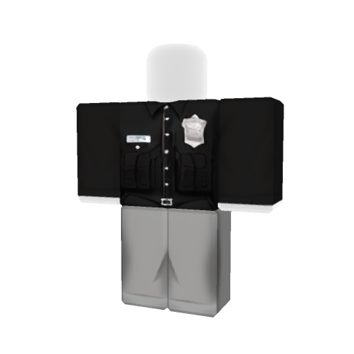 police black uniform - Skin for Roblox by Deleted User