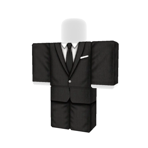 Black blazer, white buttoned shirts, black tie, bl - Skin for Roblox by ...