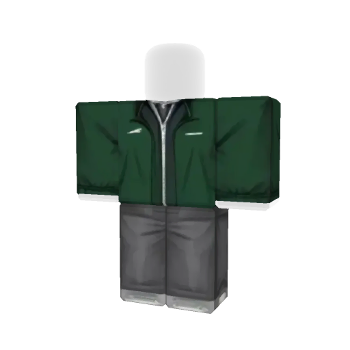 Green jacket with black shirt | Customuse