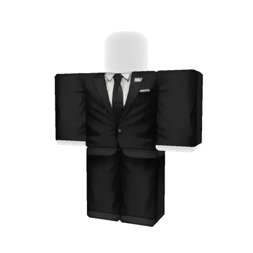 Create a high-quality black agent suit for Roblox, - Skin for Roblox by ...