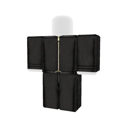 sleek black jacket jumpsuit with zipper pockets - Skin for Roblox by ...