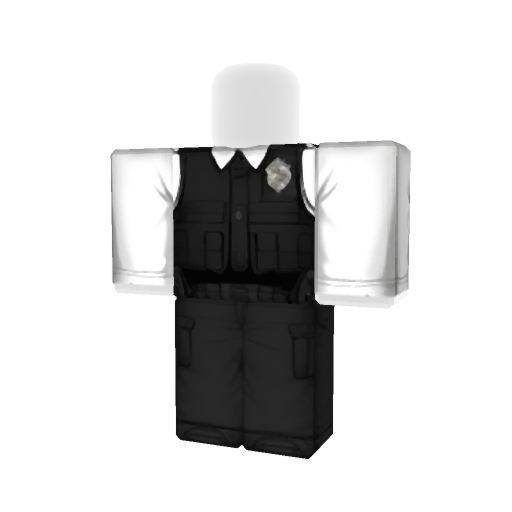 Police white uniform with black vest written HRPS - Skin for Roblox by ...