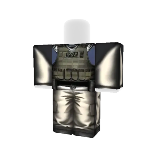 SWAT uniform, with bulletproof vest, big letters S - Skin for Roblox by ...