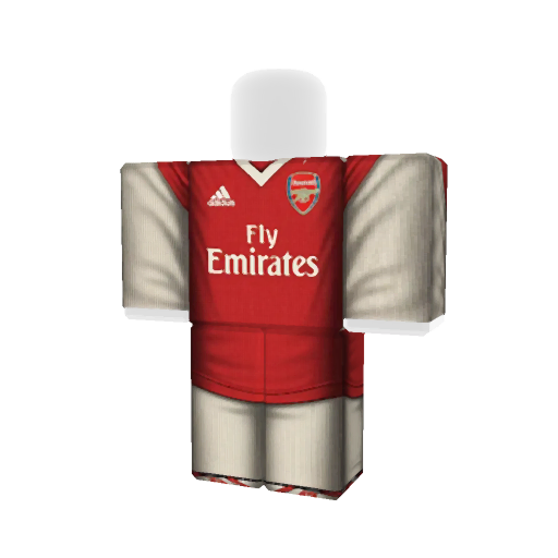 arsenal soccer jersey, Fly Emirates on the front, - Skin for Roblox by ...