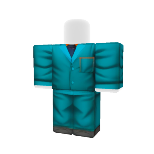 orange lab coat with dark turquoise shirt under | Customuse