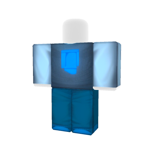 Robux Shirt with Neon blue and white band | Customuse