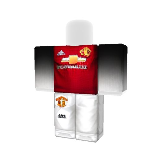 Manchester united shirt with luke hudson on the ba - Skin for Roblox by ...