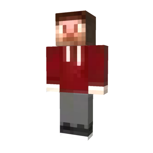 Classic boy skin with jeans and red sweater - Skin for Minecraft by ...